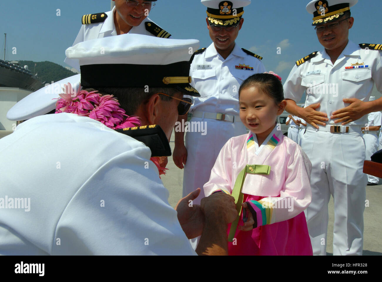 070816-N-5334H-001 CHINHAE, Korea (Aug. 16, 2007) - Capt. David A ...