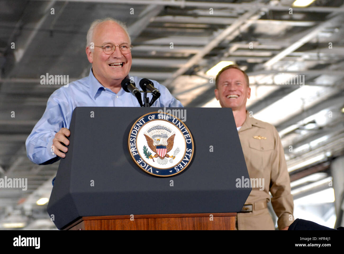 070511-N-8157C-179 PERSIAN GULF (May 11, 2007) - Vice President Dick ...