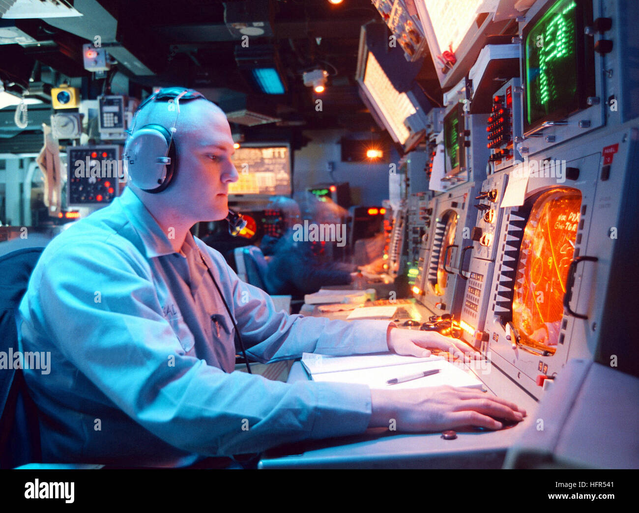 On board the guided missile cruiser (AEGIS) USS NORMANDY (CG 60 ...