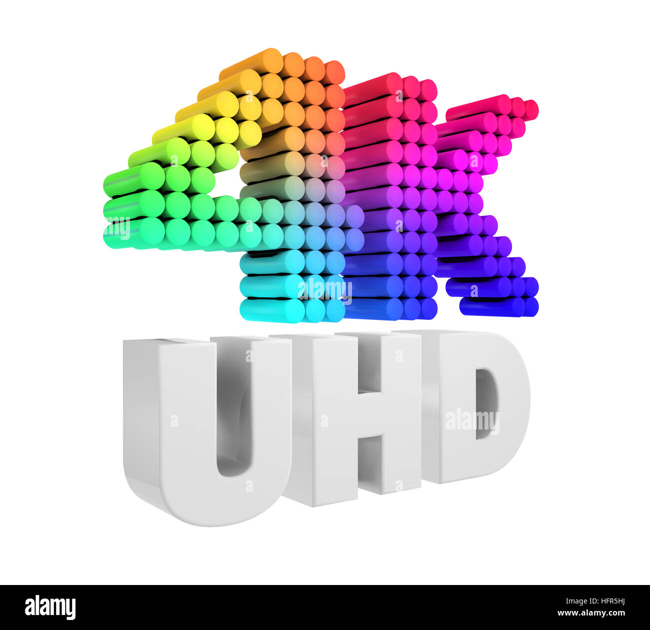 Ultra HD 4K Icon Stock Photo - Alamy