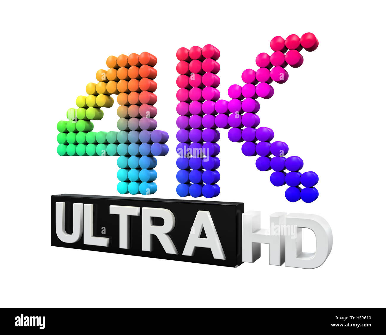 Ultra HD 4K Icon Stock Photo - Alamy
