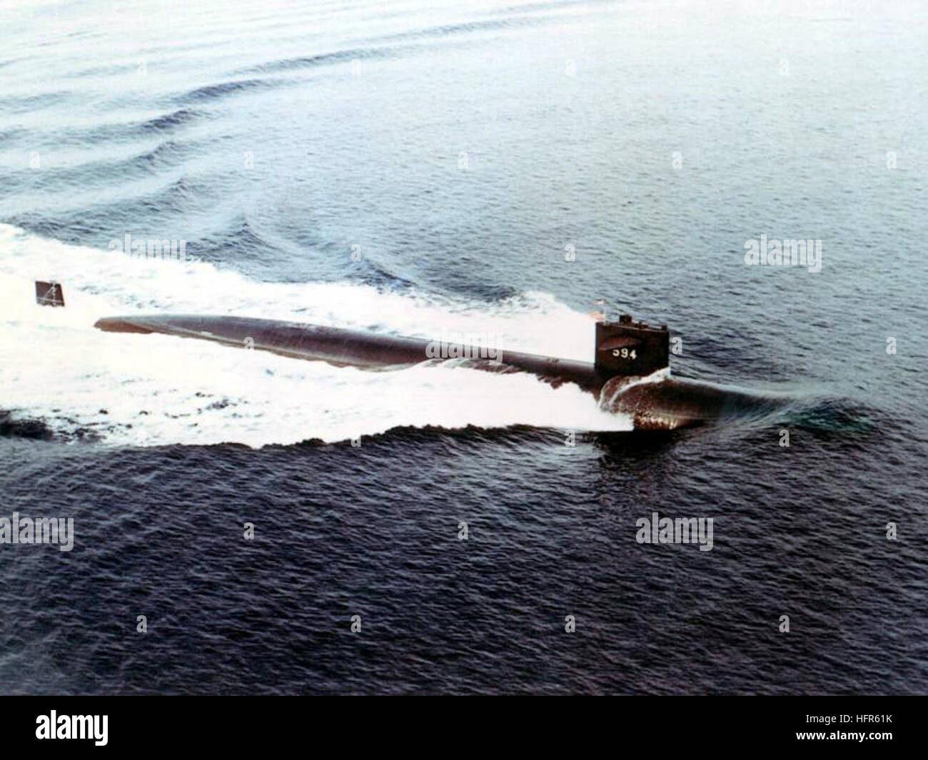 USS Permit (SSN-594)turning Stock Photo - Alamy