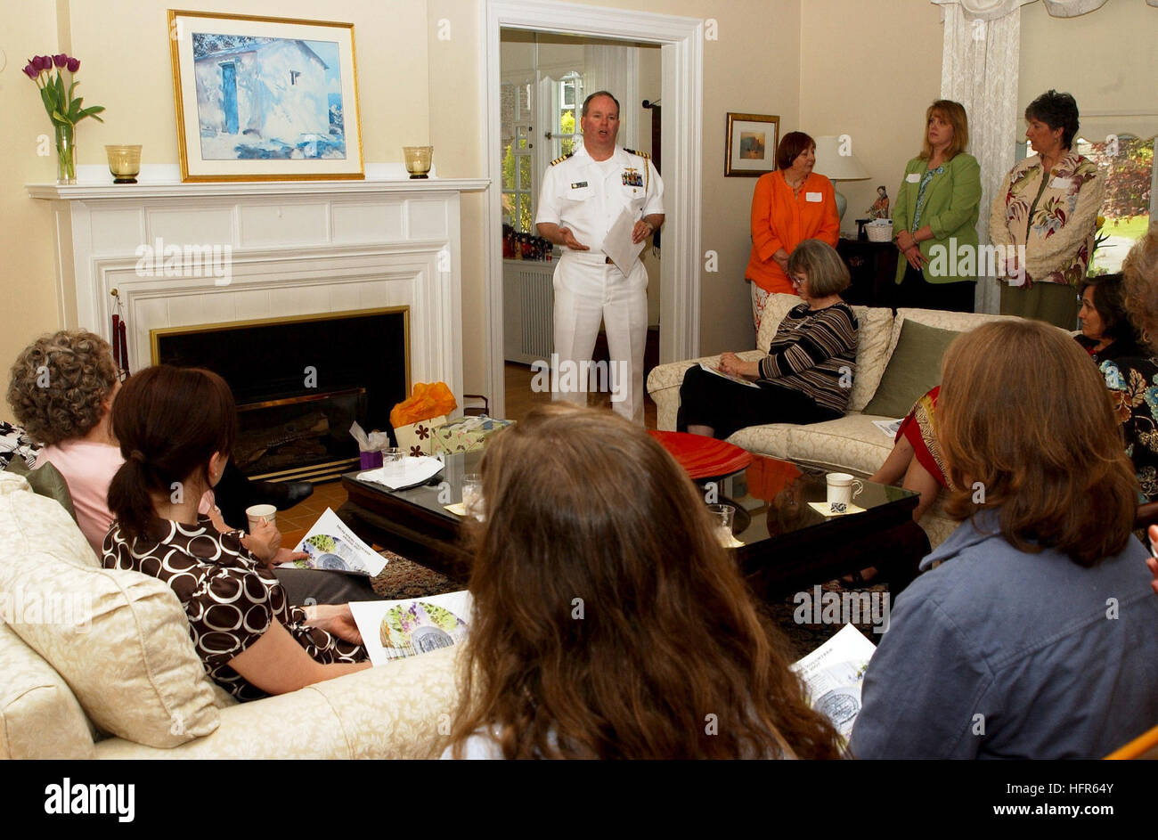 Volunteers of the Navy-Marine Corps Relief Society are recognized at ...