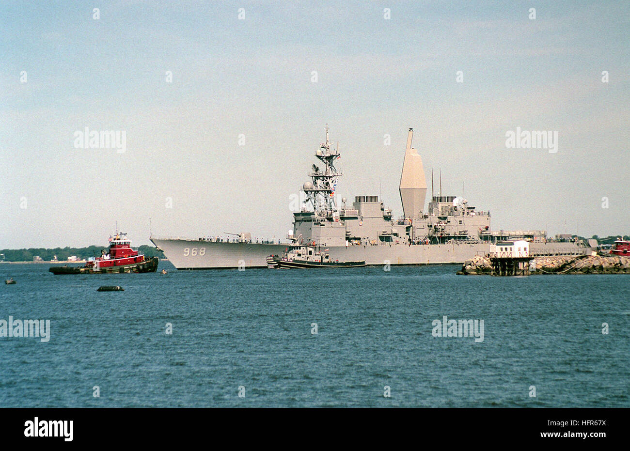 The Spruance Class Destroyer USS ARTHUR W. RADFORD (DD 968) returns to ...