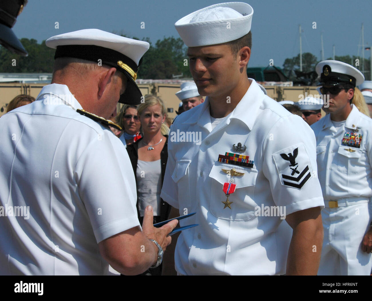 Bronze star with combat distinguishing device hi-res stock photography ...