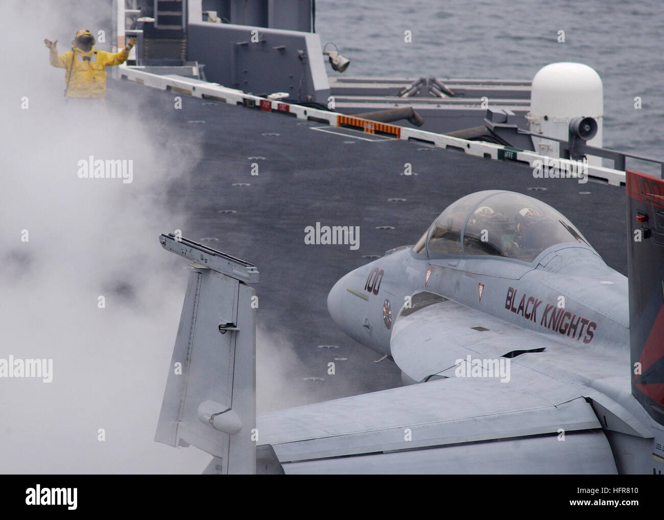 Flight deck director hi-res stock photography and images - Alamy