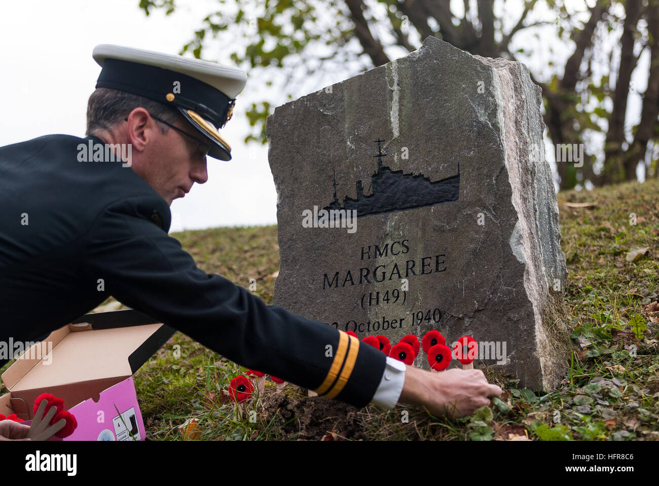 The Battle of the Atlantic Memorial located at HMCS (Her Majesty ...