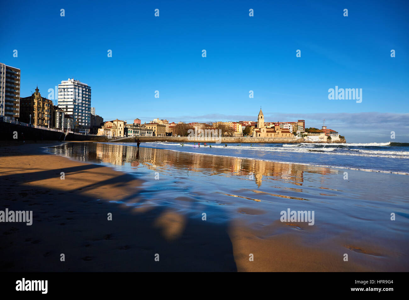 Gijon beach hi-res stock photography and images - Alamy