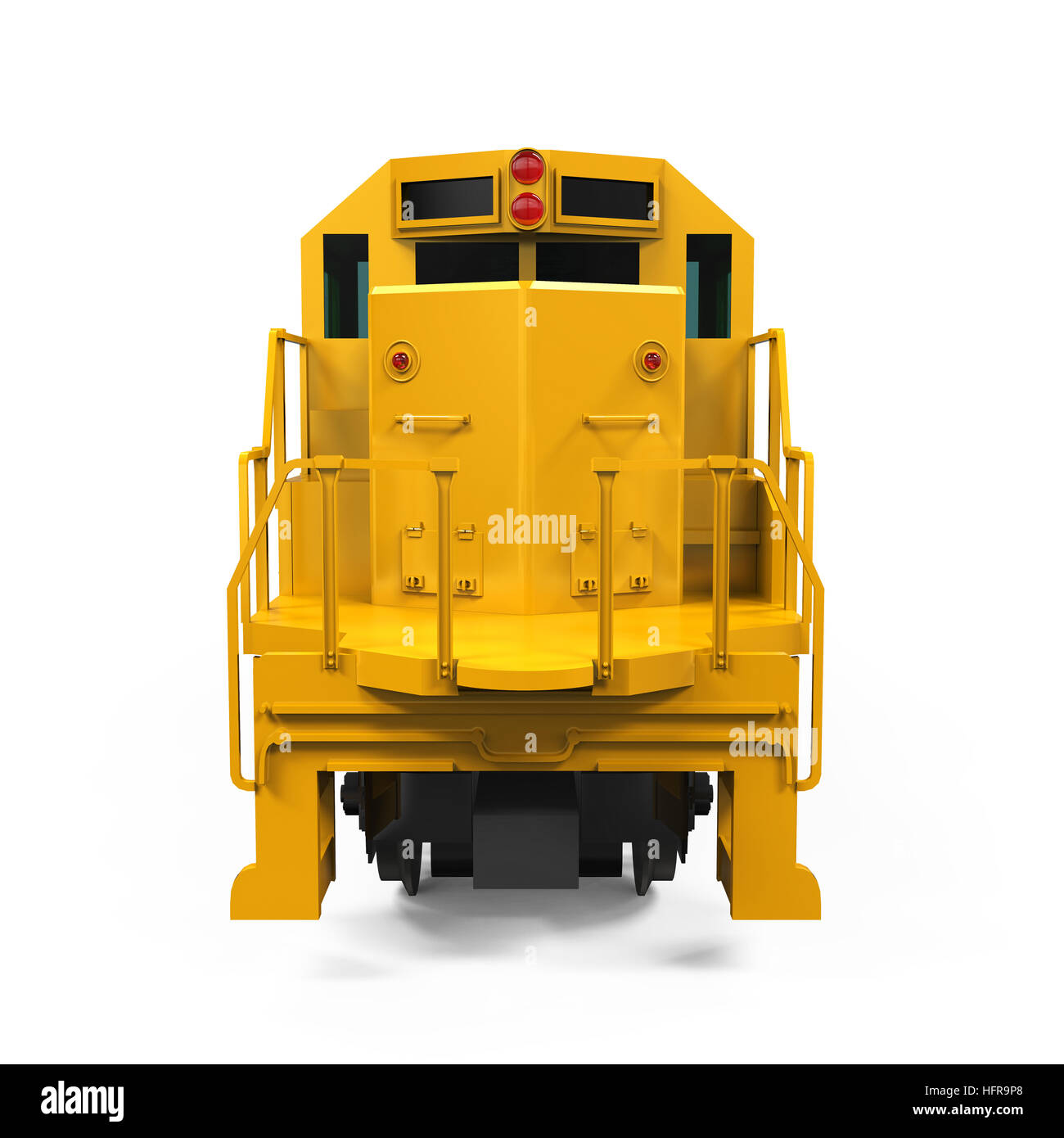 Yellow Freight Train Stock Photo - Alamy