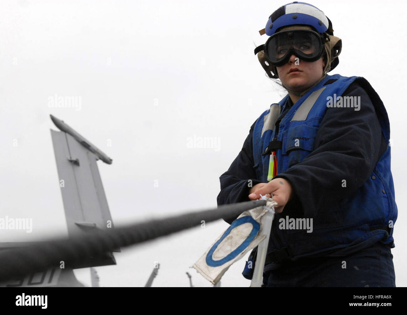 Boatswain's Mate monitors the phone and distance line aboard USS Ronald ...
