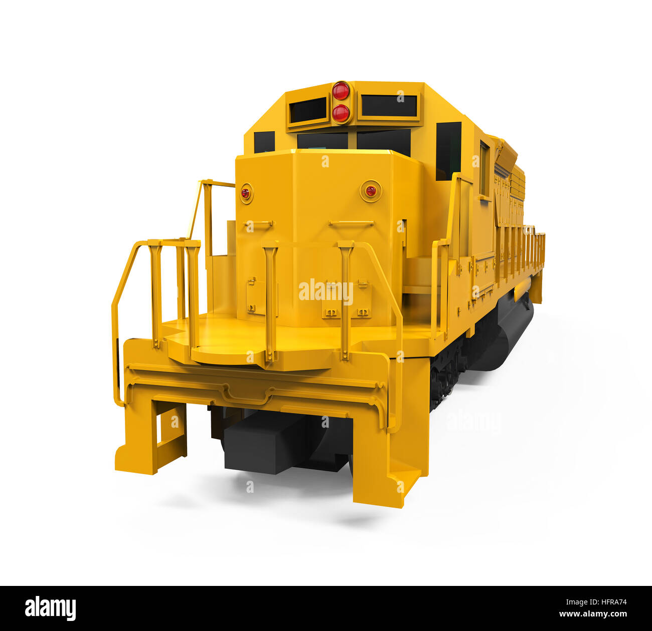Yellow Freight Train Stock Photo - Alamy