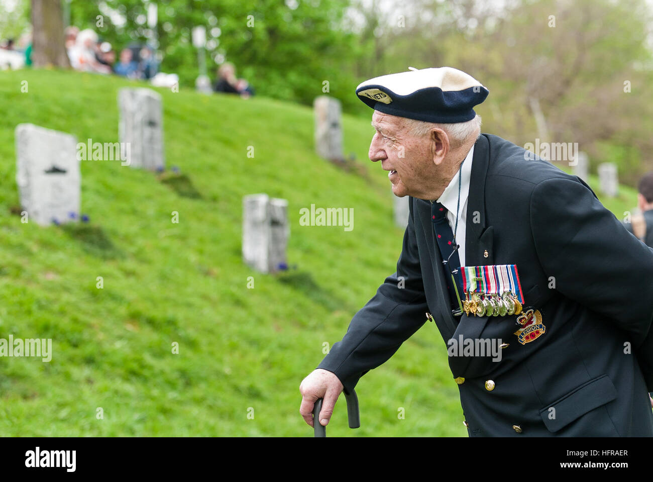 The Battle of the Atlantic Memorial located at HMCS (Her Majesty ...