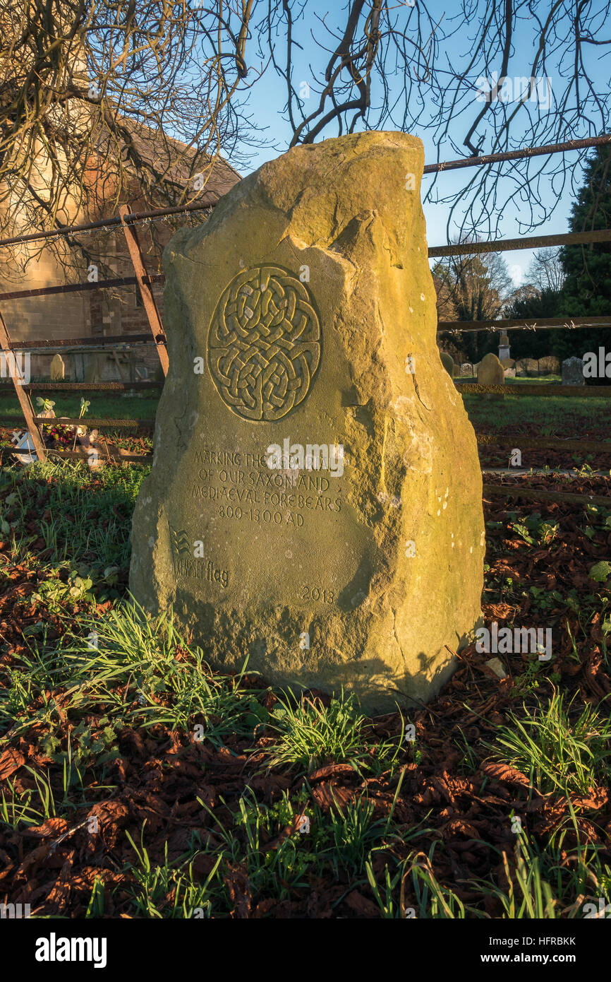 Reburial Stone at Kempsey in Worcestershire Stock Photo - Alamy