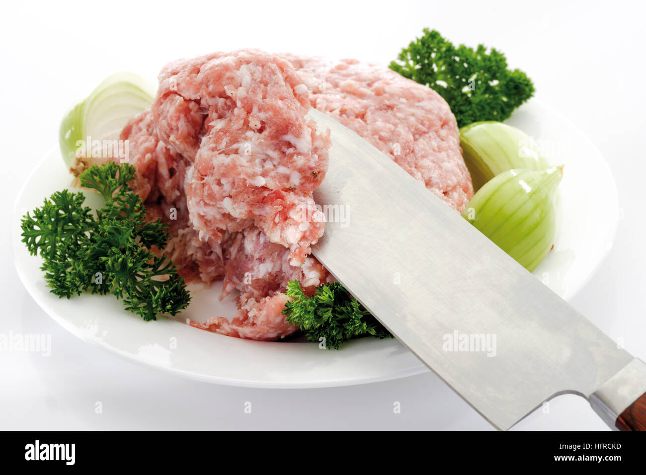Freshly minced raw pork hi-res stock photography and images - Alamy