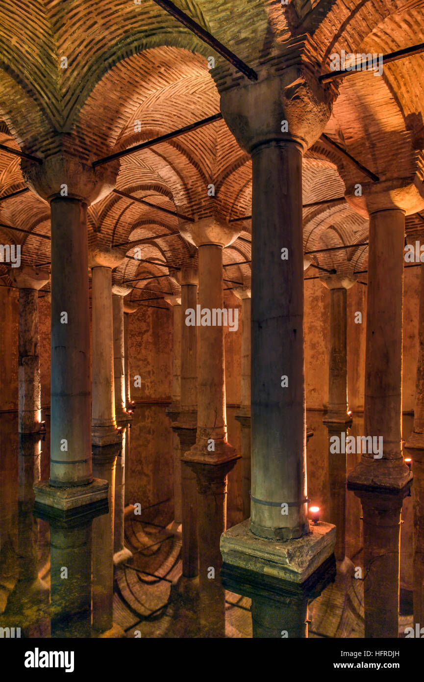 The Basilica Cistern,Yerebatan Istanbul Turkey Stock Photo - Alamy