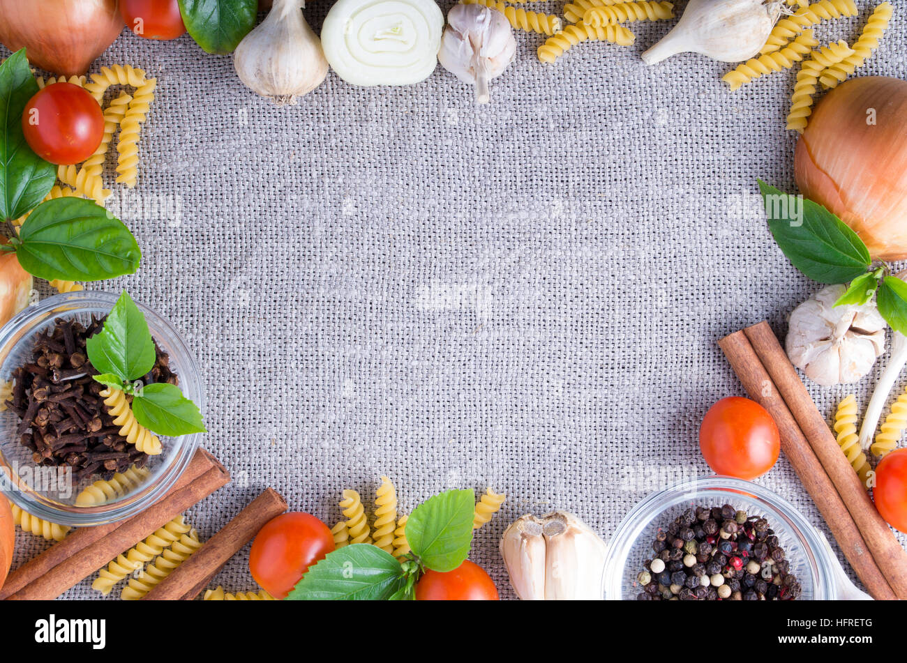 Food frame hi-res stock photography and images - Alamy