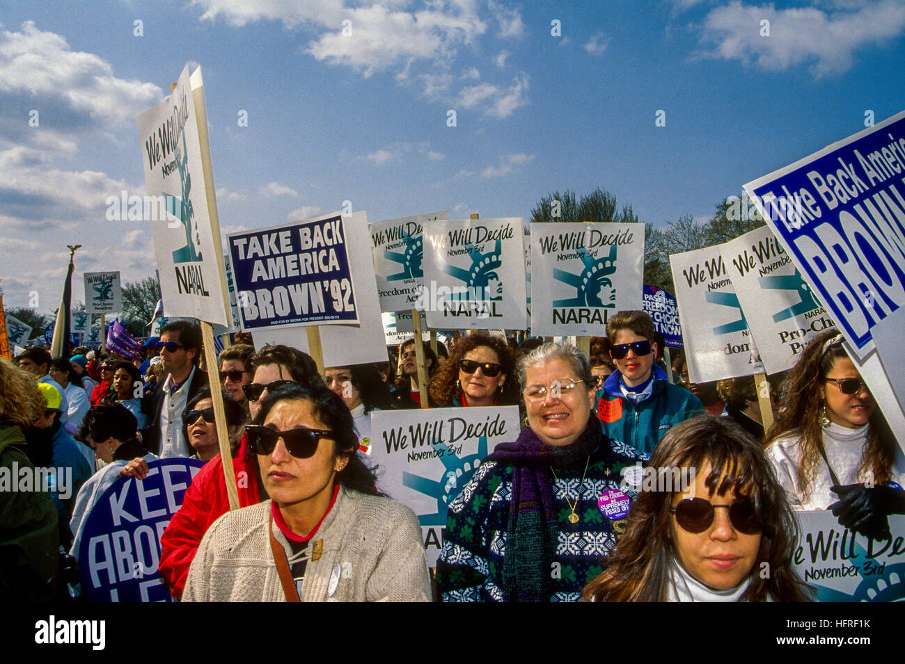 Washington, DC., USA, 5th April, 1992 Hundreds of thousands of people ...