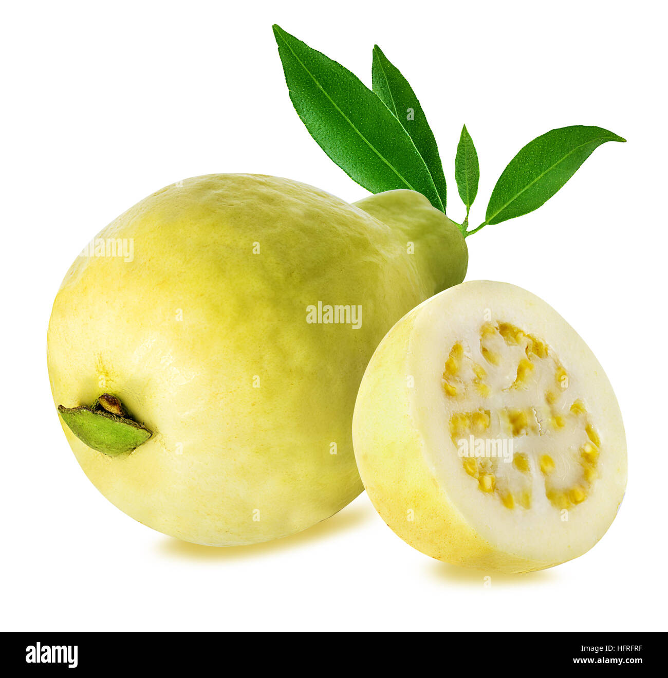guava isolated on white background Stock Photo - Alamy