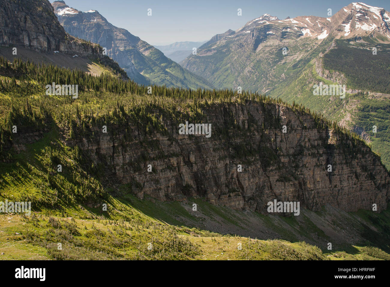 Moutain view in Glacier National Park, Montana, USA Stock Photo - Alamy