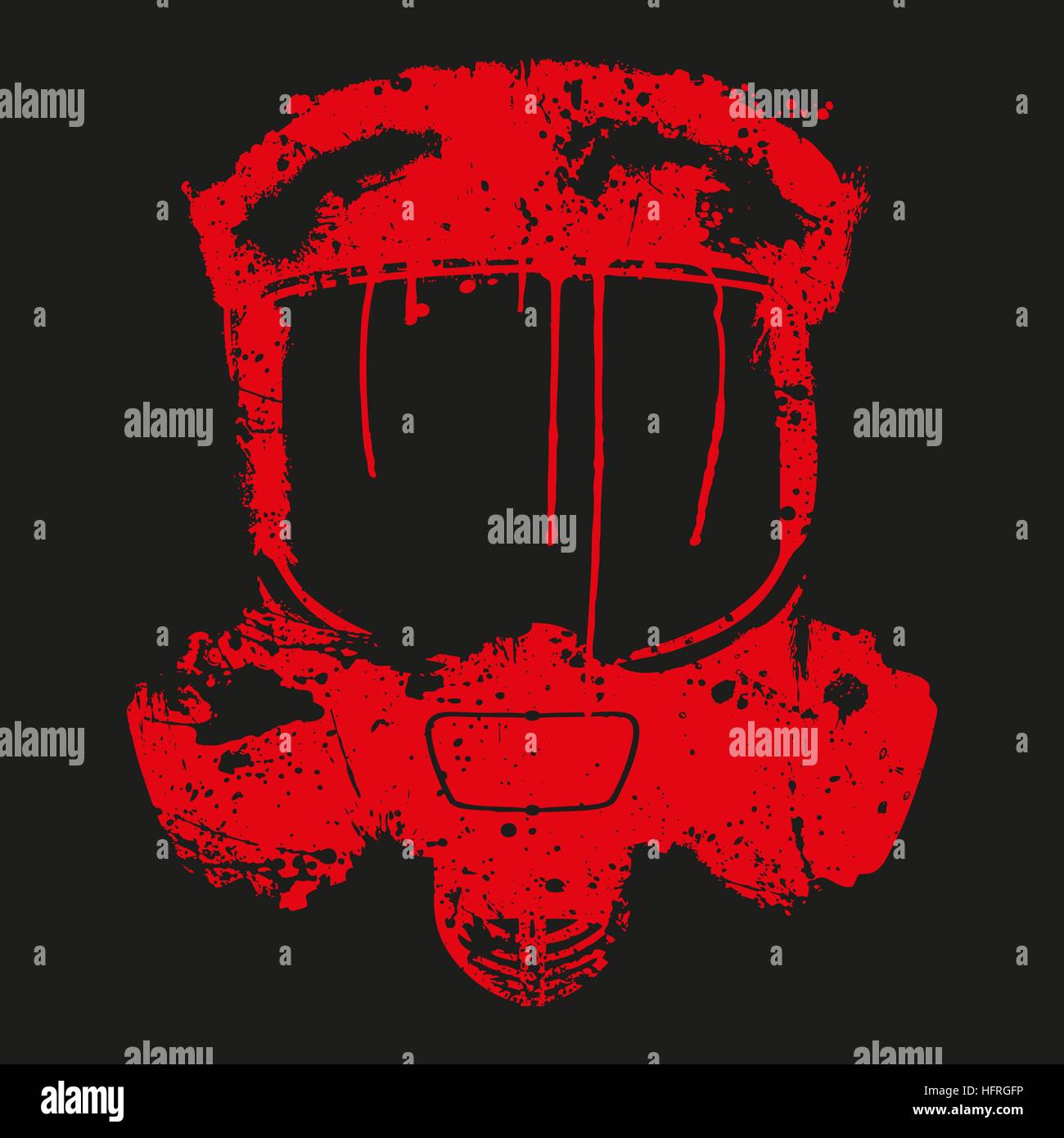 Respirator mask paint Stock Vector Images - Alamy