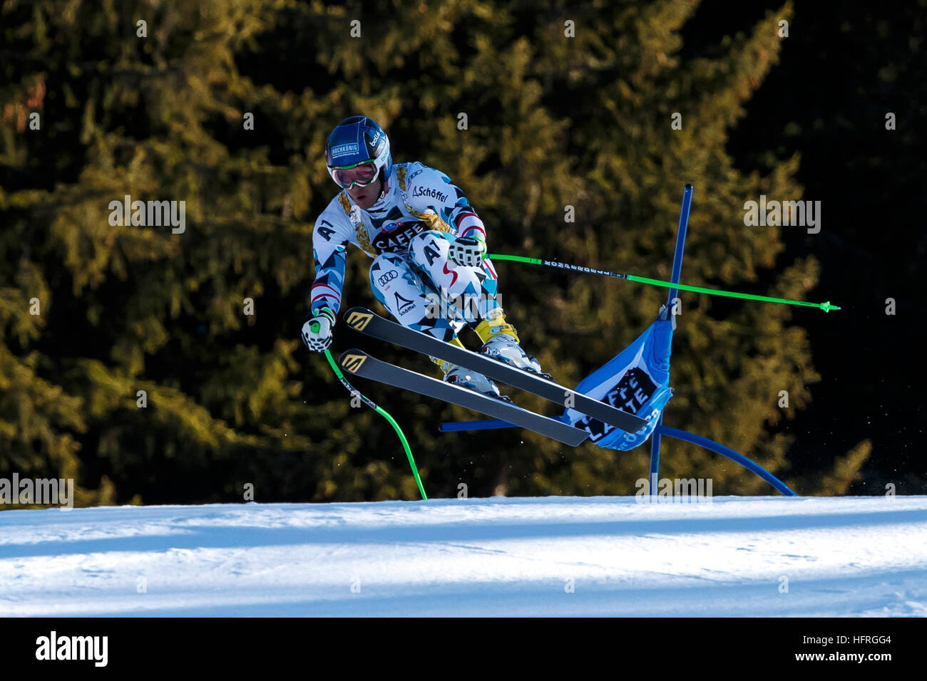 Val Gardena, Italy 16 December 2016. SCHWEIGER Patrick (Aut) competing ...