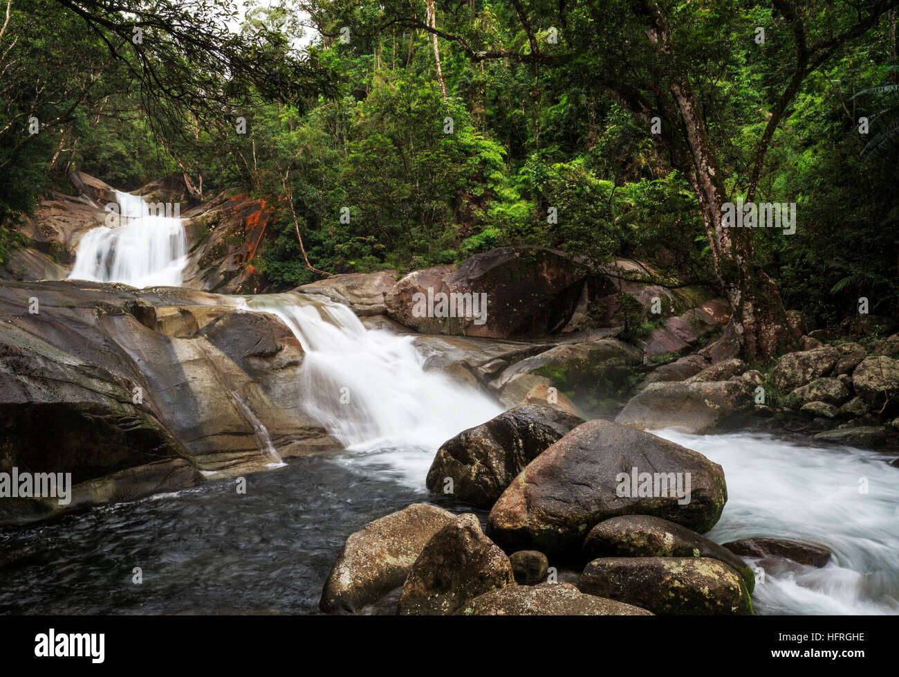 Josephine Falls in Wooroonooran National Park, near Bartle Frere, 75km ...