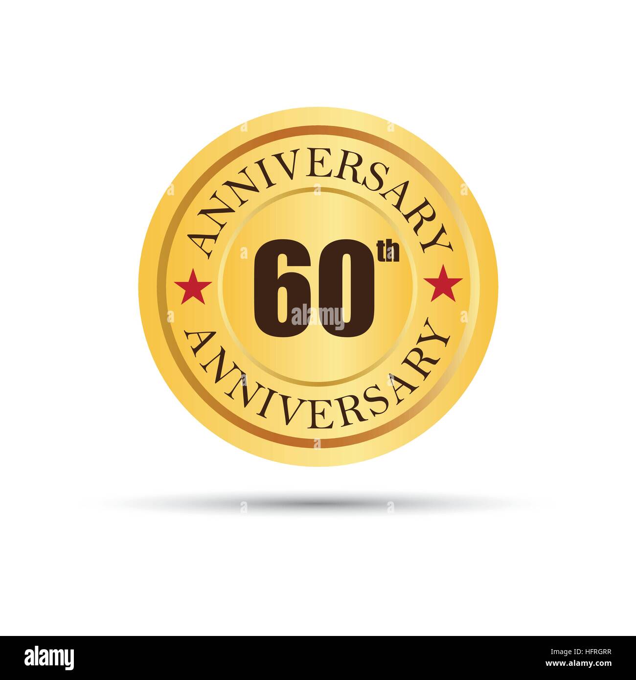 Sixtieth anniversary celebration Stock Vector Images - Alamy