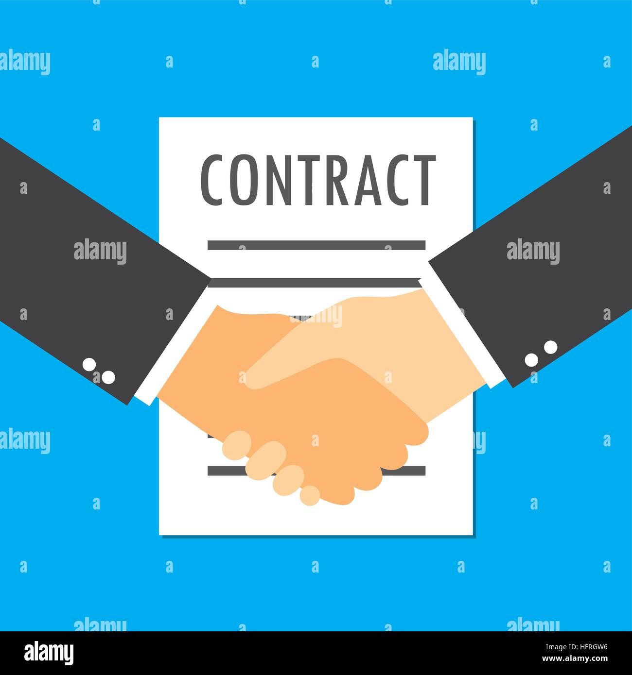 Two businessmen handshake for business contract agreement deal vector ... Two businessmen handshake for business contract agreement deal vector ...