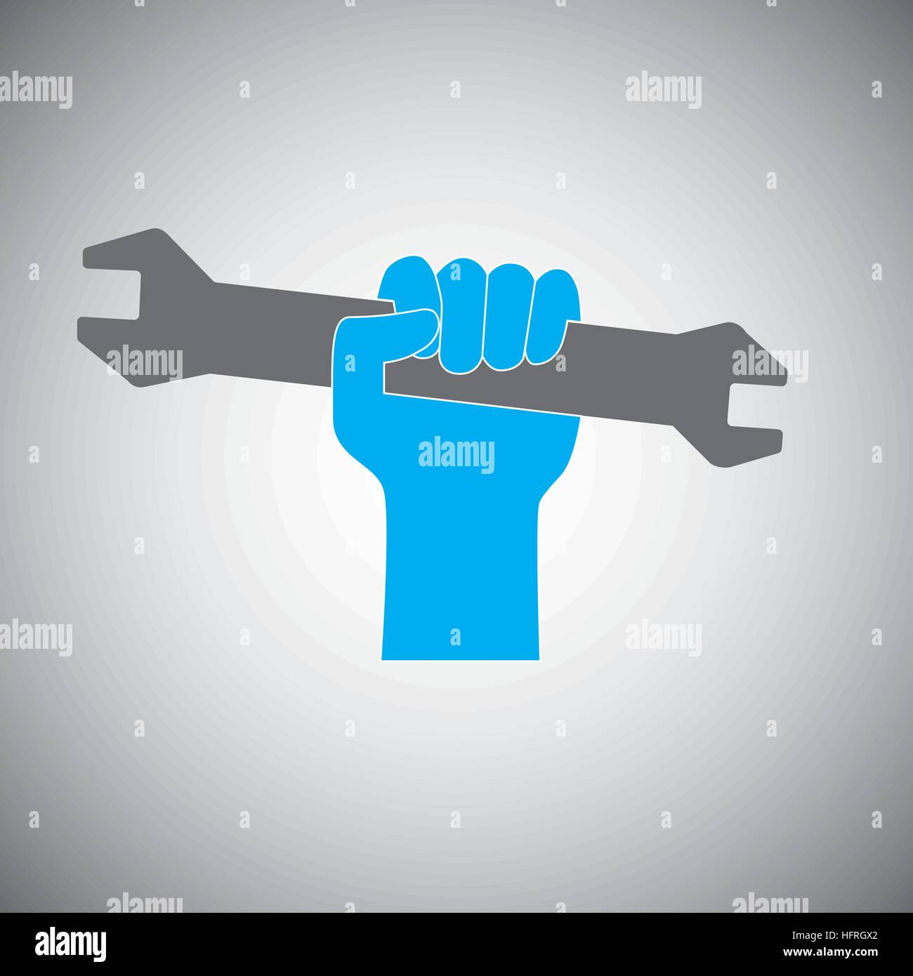 Fixed wrench Stock Vector Images - Alamy