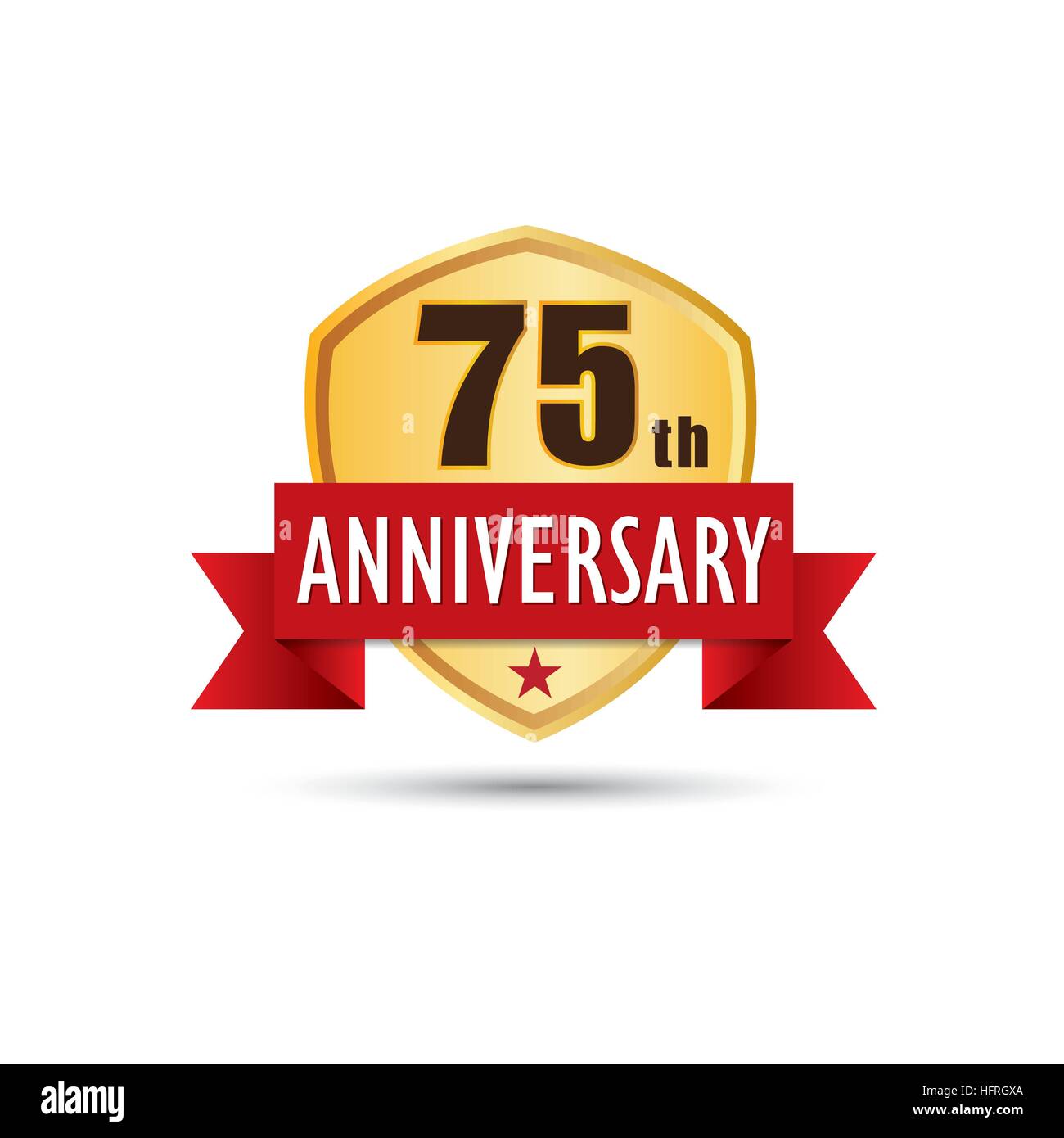 Seventy fifth anniversary celebration Stock Vector Images - Alamy