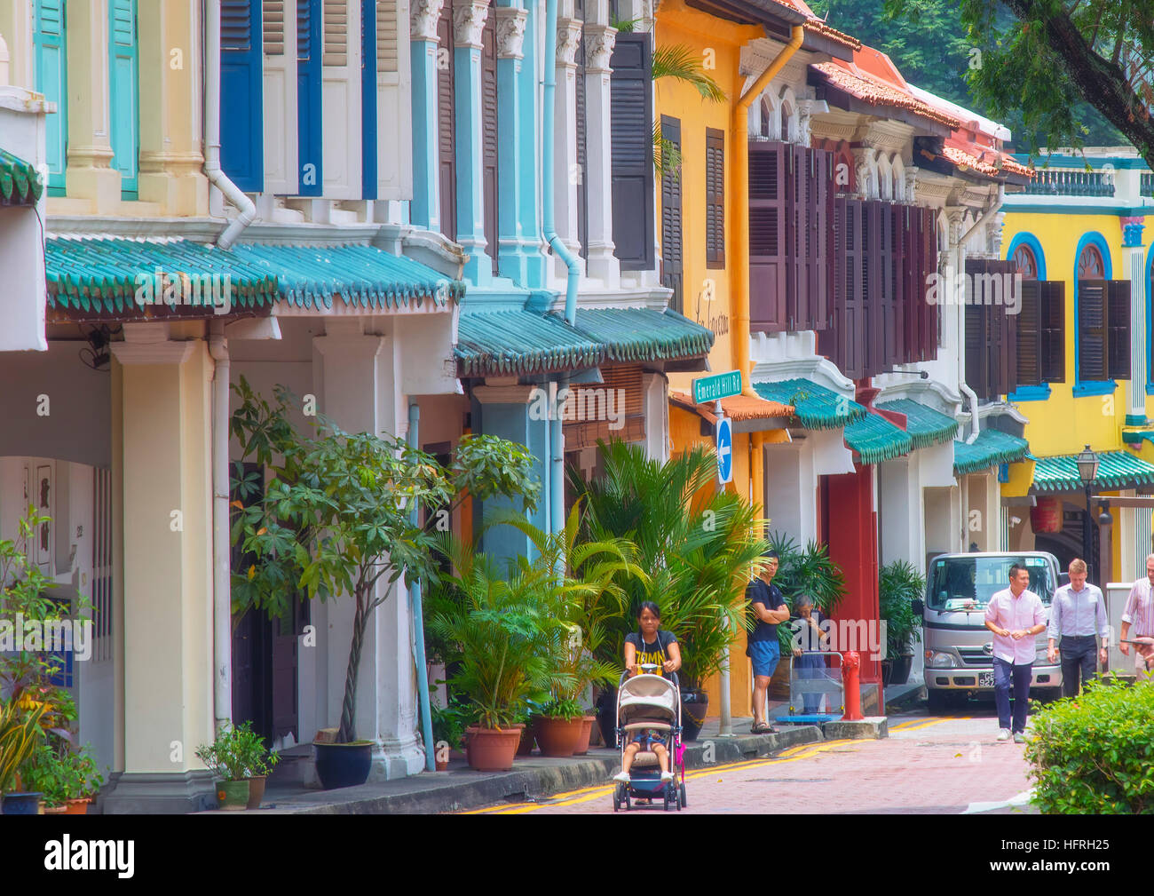Singapore emerald hill hi-res stock photography and images - Alamy