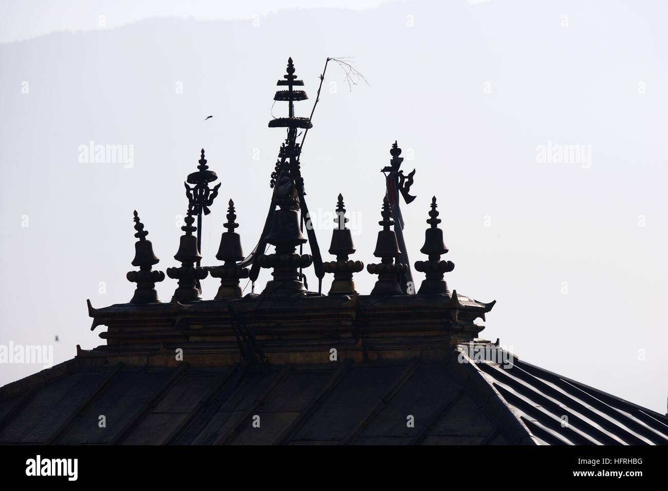 Nepal Kathmandu Asia temple top roof detail Stock Photo - Alamy