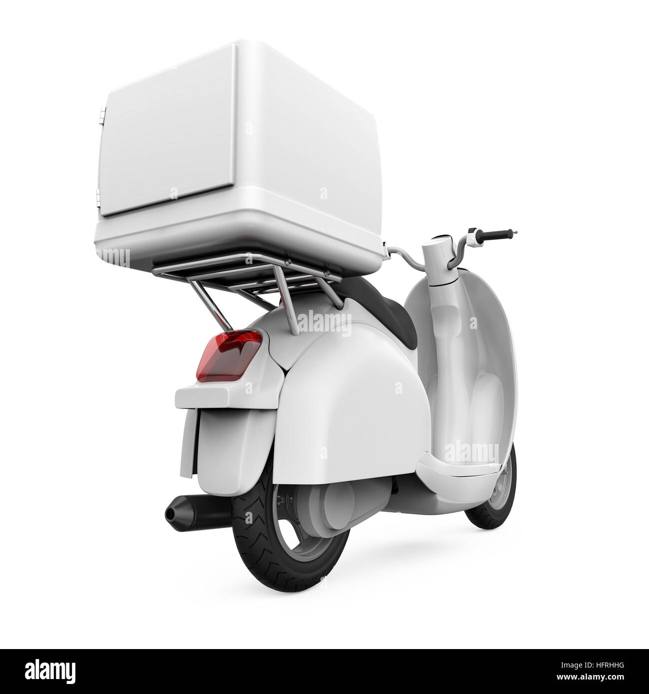 Delivery motorcycle Cut Out Stock Images & Pictures - Alamy
