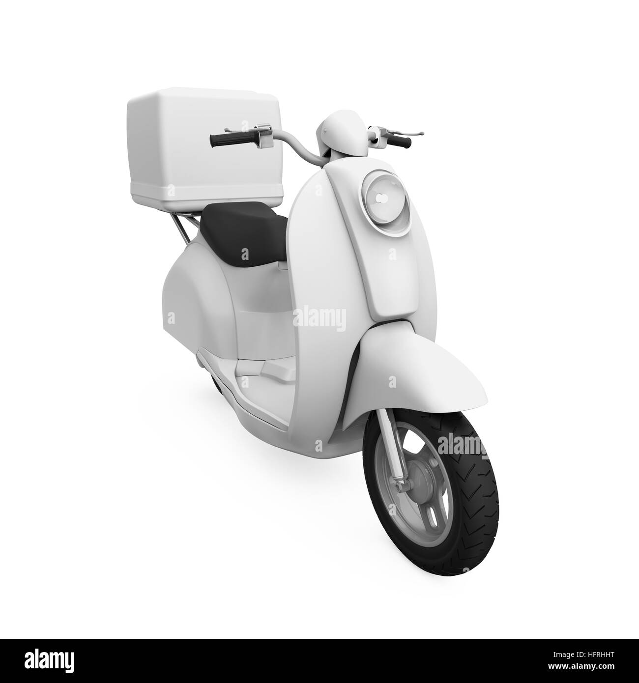 Motorcycle Delivery Isolated Stock Photo - Alamy