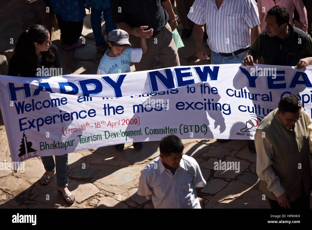 Nepal Kathmandu Asia crowd market square tourism Stock Photo - Alamy
