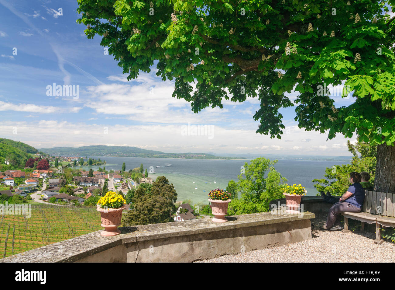 Salenstein: View from Arenenberg Castle to Lake Constance and ...