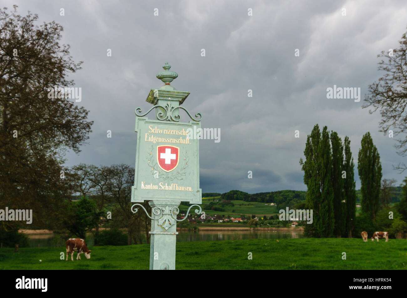 Swiss border column hi-res stock photography and images - Alamy