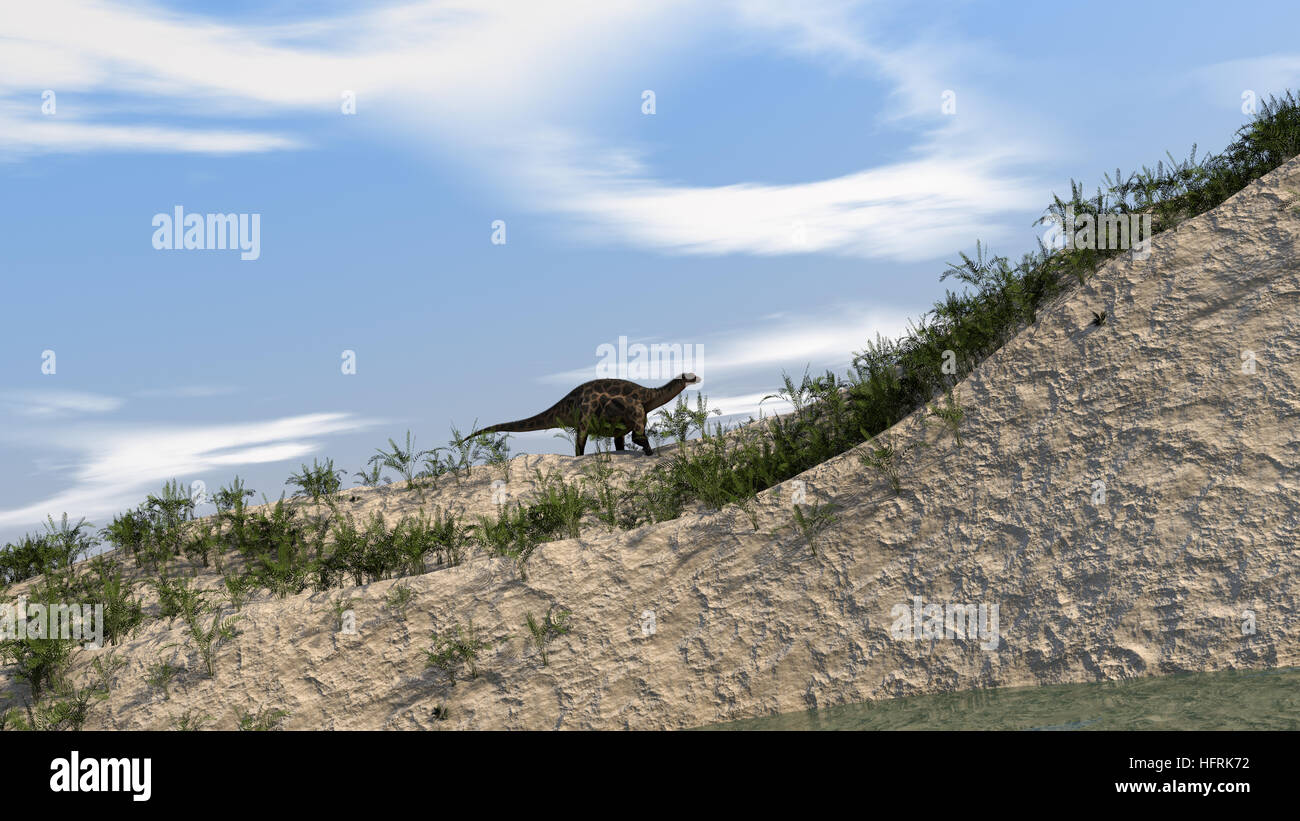 Dicraeosaurus on walk Stock Photo - Alamy