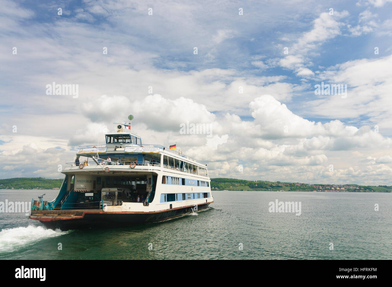 Car ferry constance meersburg over lake constance hi-res stock ...