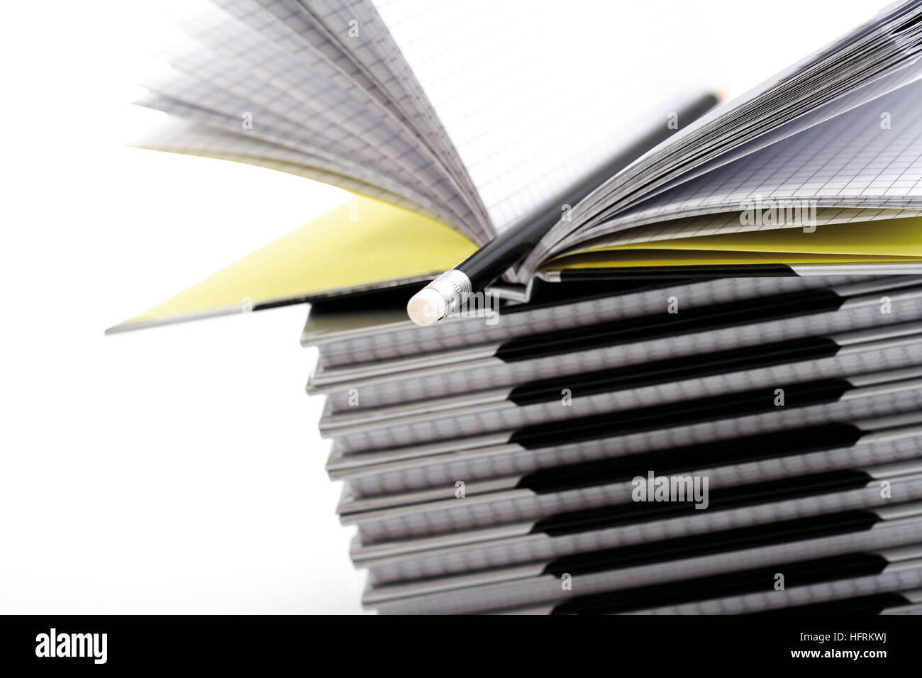 Stack of arithmetic books Stock Photo - Alamy