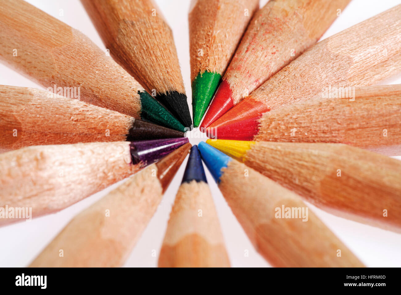 Crayons circles hi-res stock photography and images - Alamy