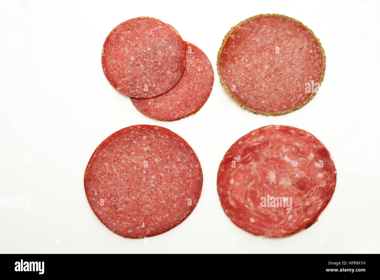 Salami varieties hi-res stock photography and images - Alamy