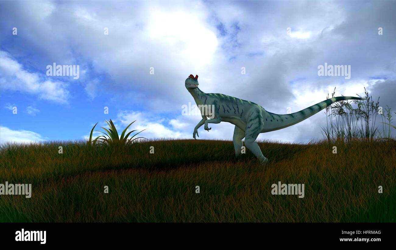 Dilophosaurus hunting dinosaurs hi-res stock photography and images - Alamy