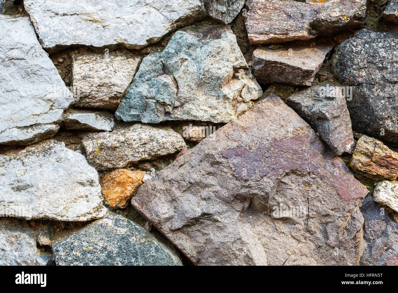 Granite stone wall texture, close-up Stock Photo - Alamy