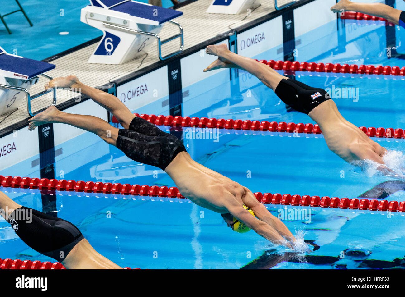 Rio de Janeiro, Brazil. 9 August 2016. Kyle Chalmers (AUS) competing in ...