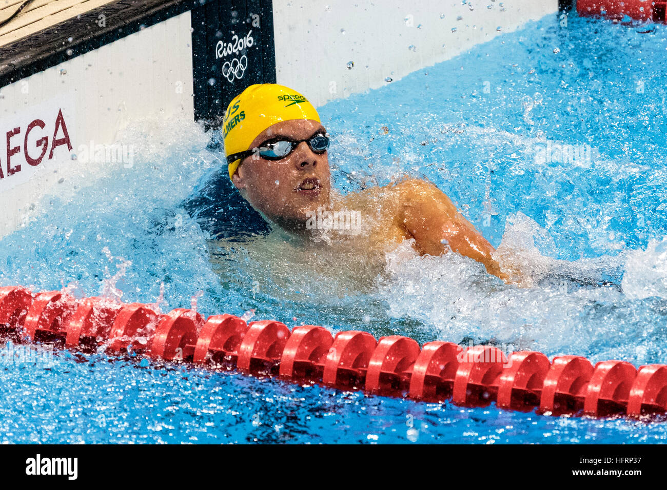 Rio de Janeiro, Brazil. 9 August 2016. Kyle Chalmers (AUS) competing in ...