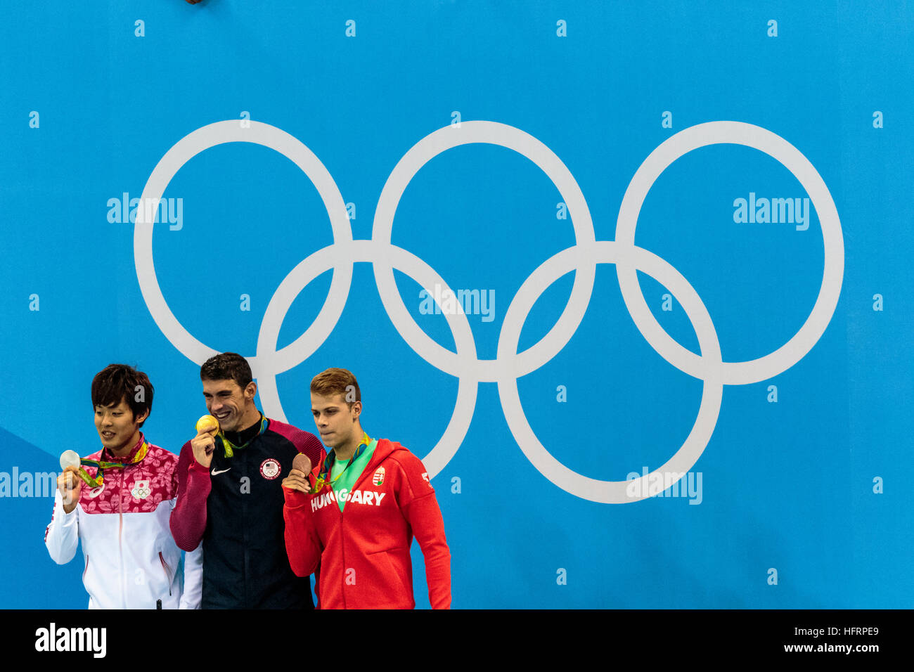 Michael phelps medals olympics rio hi-res stock photography and images ...