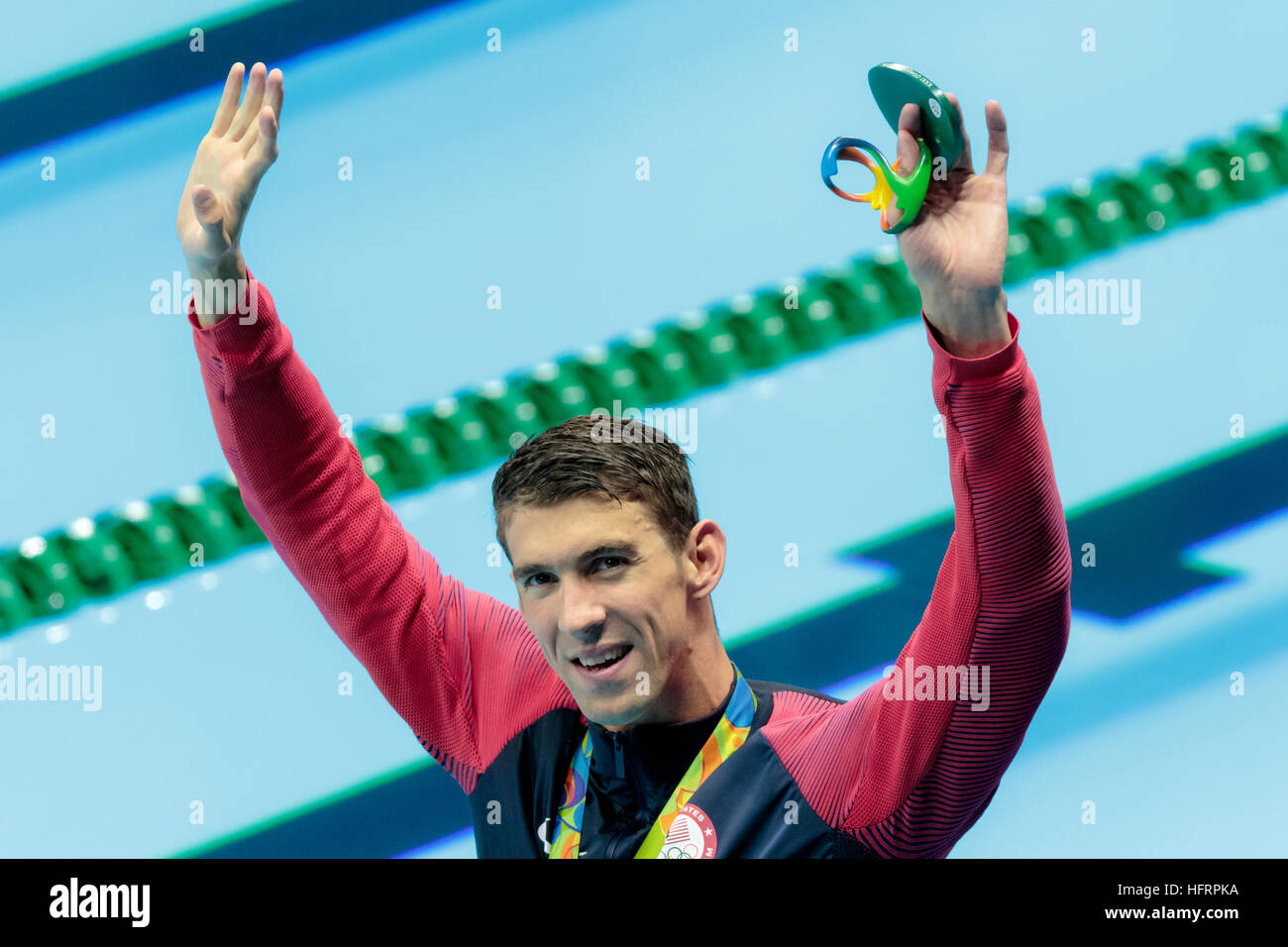 Michael Phelps Rio Olympics Medals High Resolution Stock Photography ...