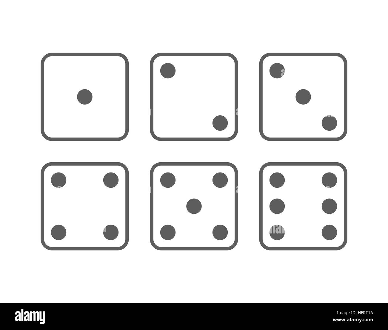 Craps icon set. Vector Illustration isolated on white background Stock ...