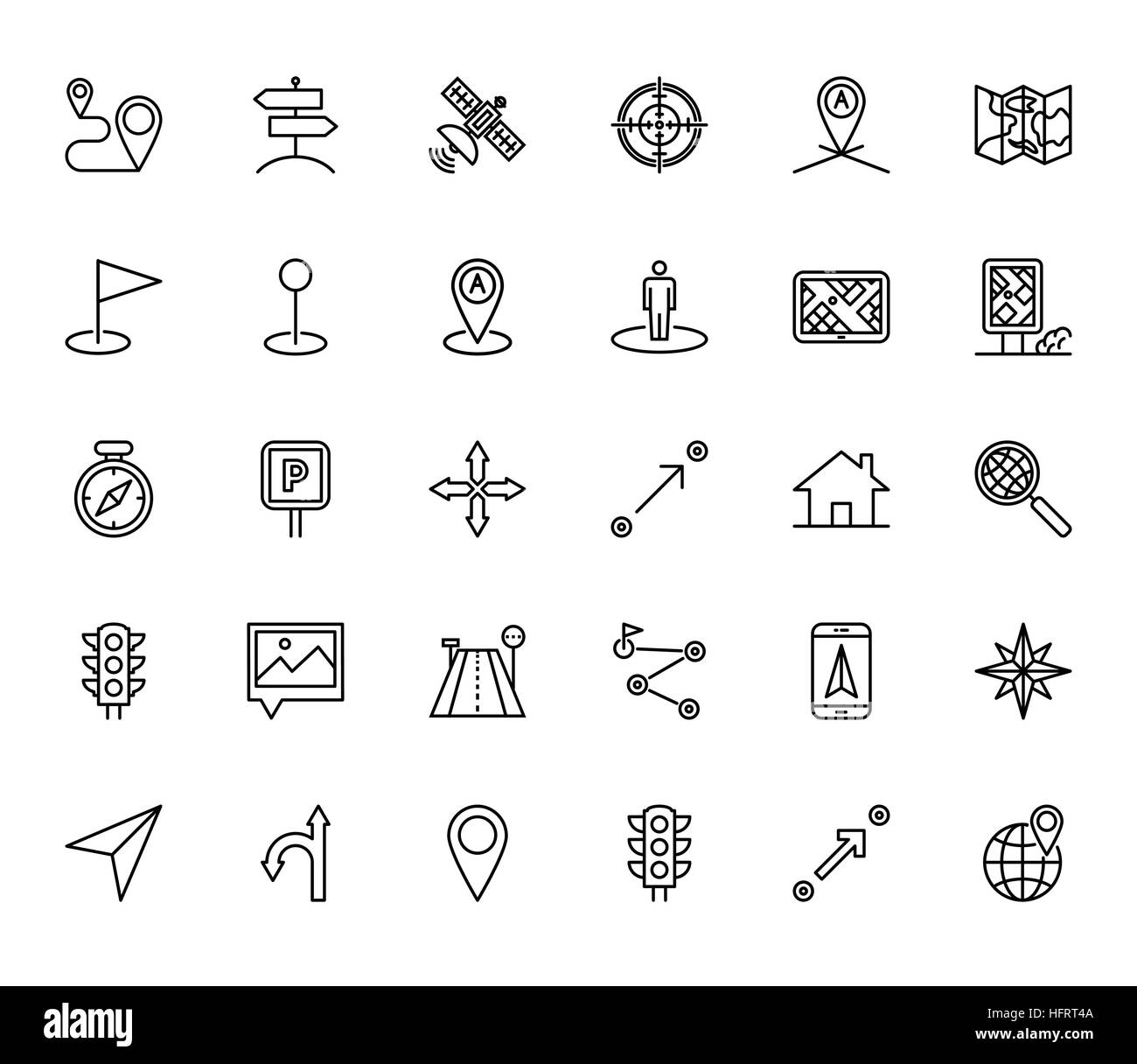 Navigation Icon Vector. Flat icon isolated on the white background ...